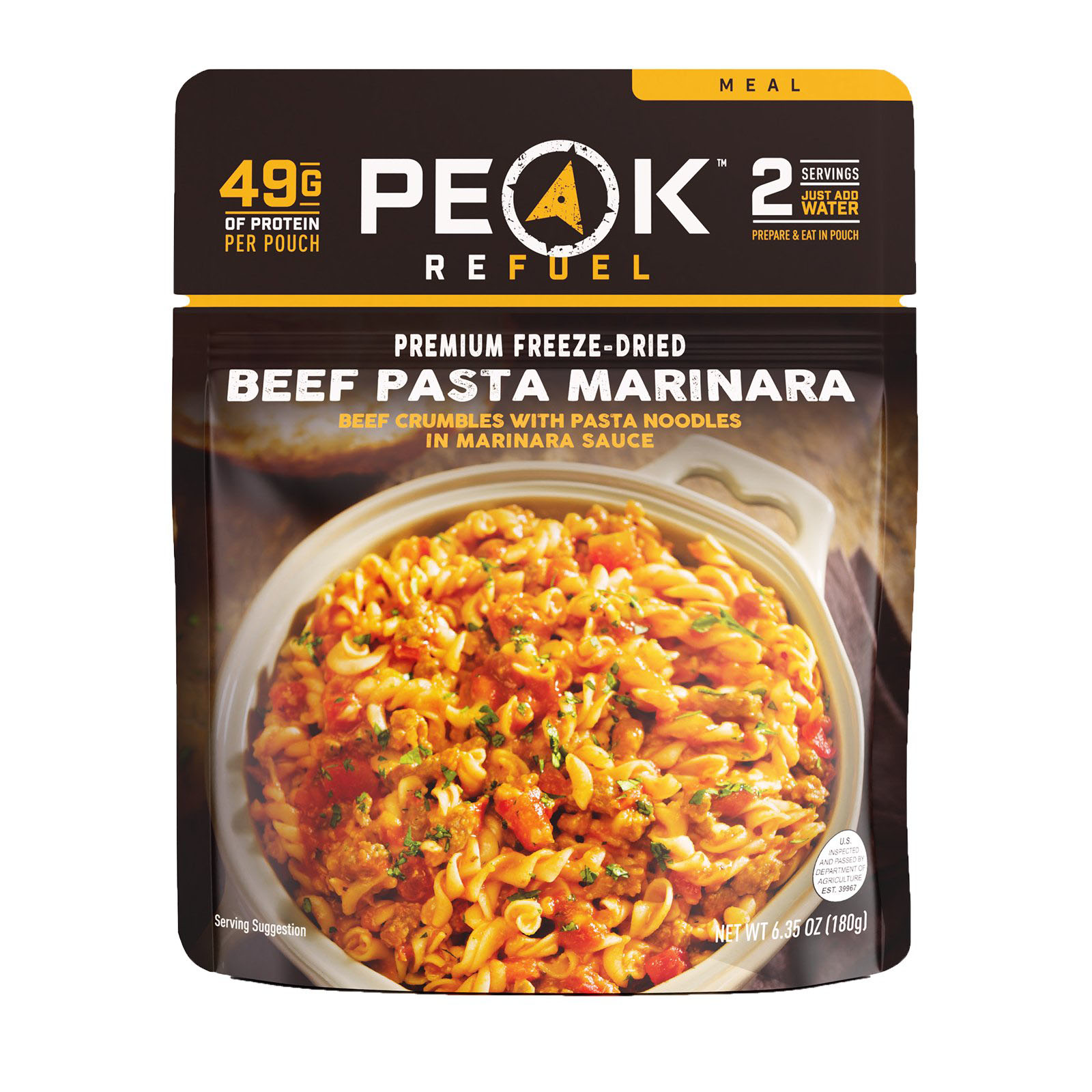 Peak Refuel Beef Pasta Marinara | Mack's Prairie Wings